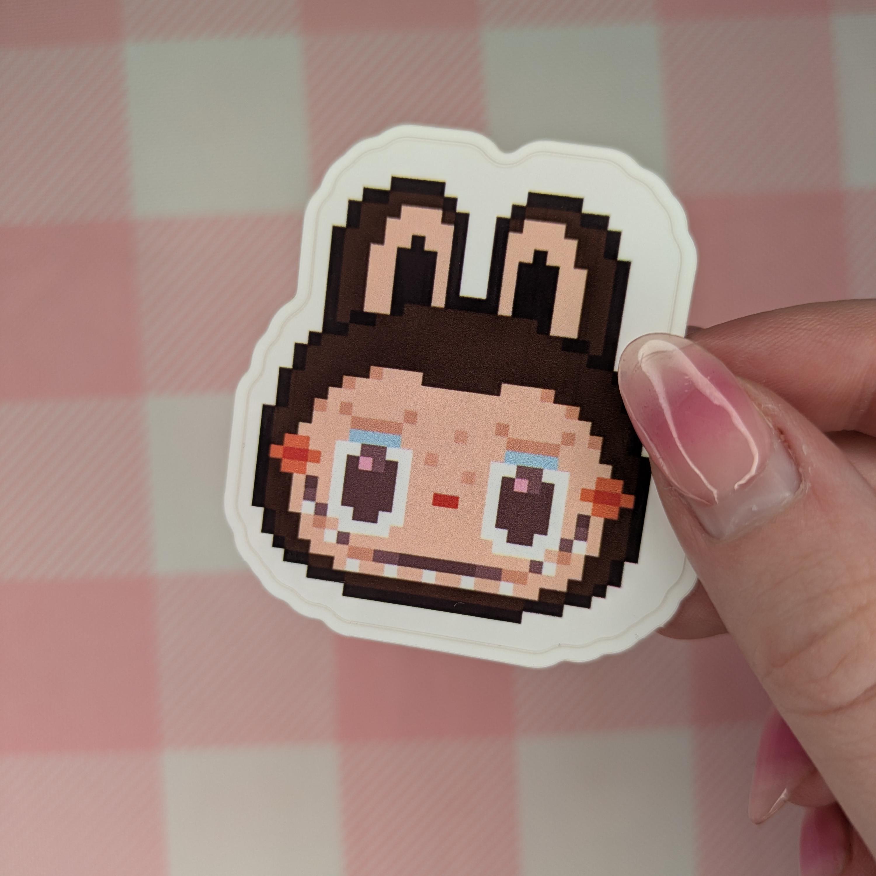 Labubu Pixel Art Stickers - Etsy