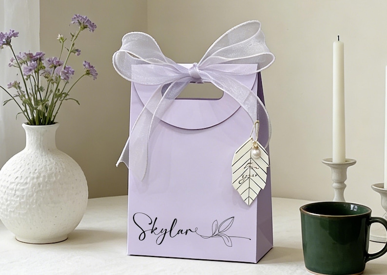 Personalized Name Gift Bags/elegant Bridesmaid Gift Bags/bulk Party ...