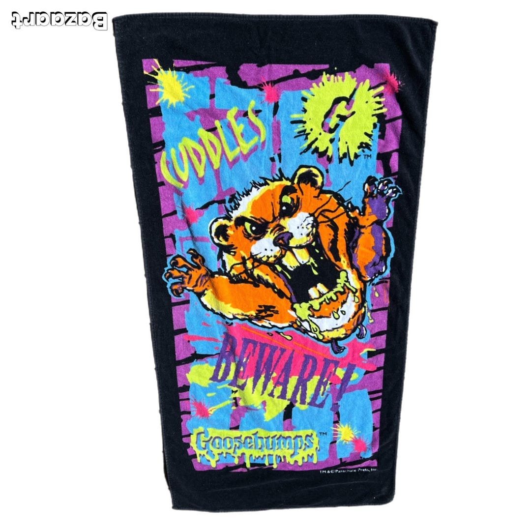 RARE GOOSEBUMPS Beach Towel Cuddles the Hamster Beware - Etsy