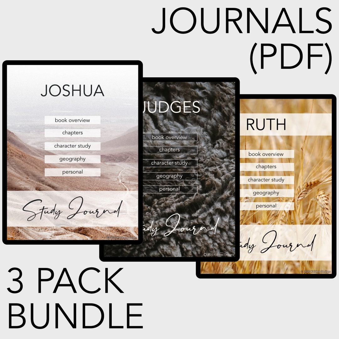 PDF Bible Study Journals 3 Pack Joshua, Judges, Ruth - Etsy