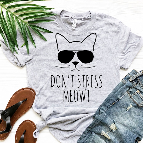 Funny Cat Shirt - Etsy