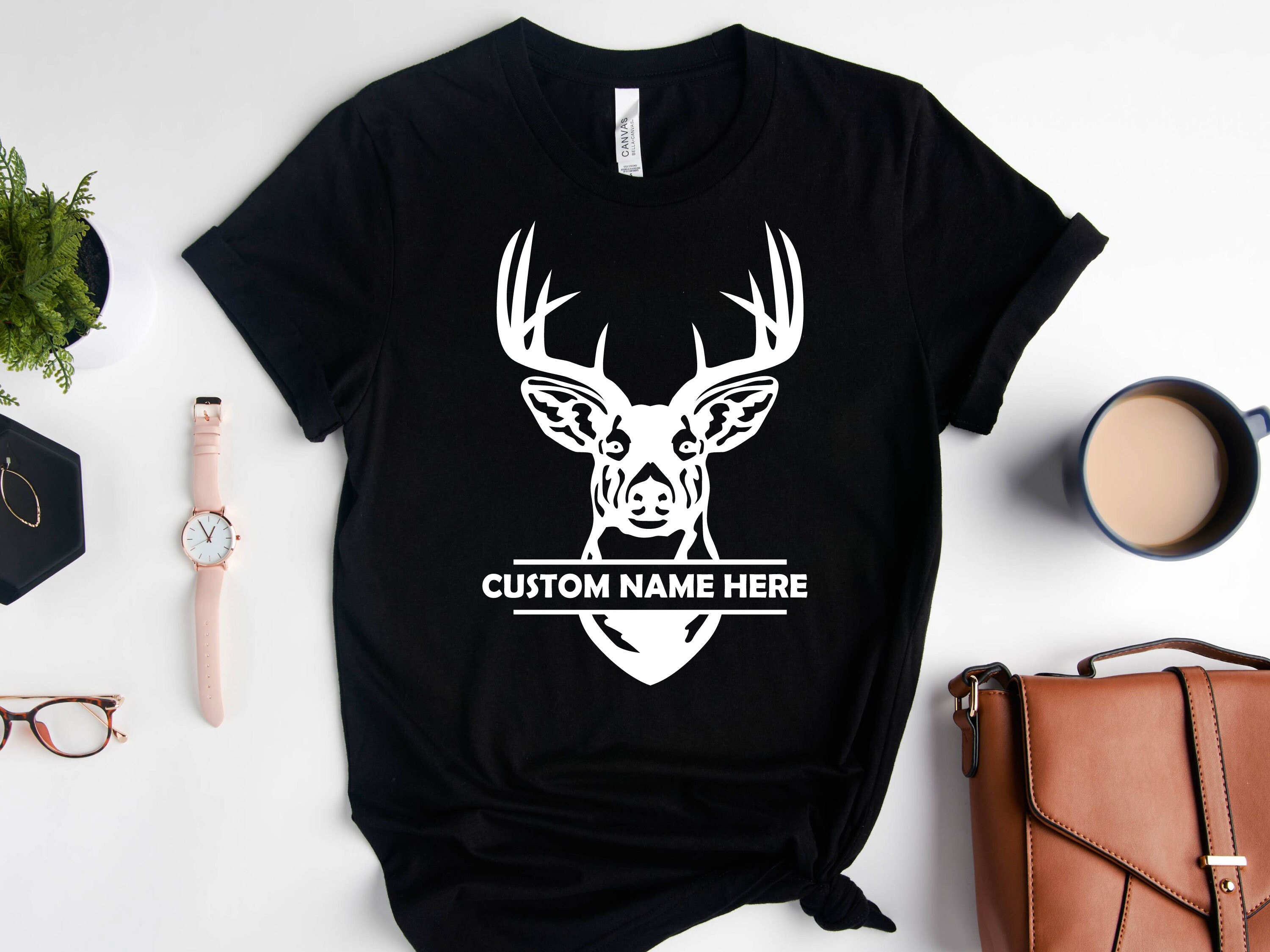 Personalized Buck Taxidermy Print, Hunting Lover Shirt, Deer Hunting ...