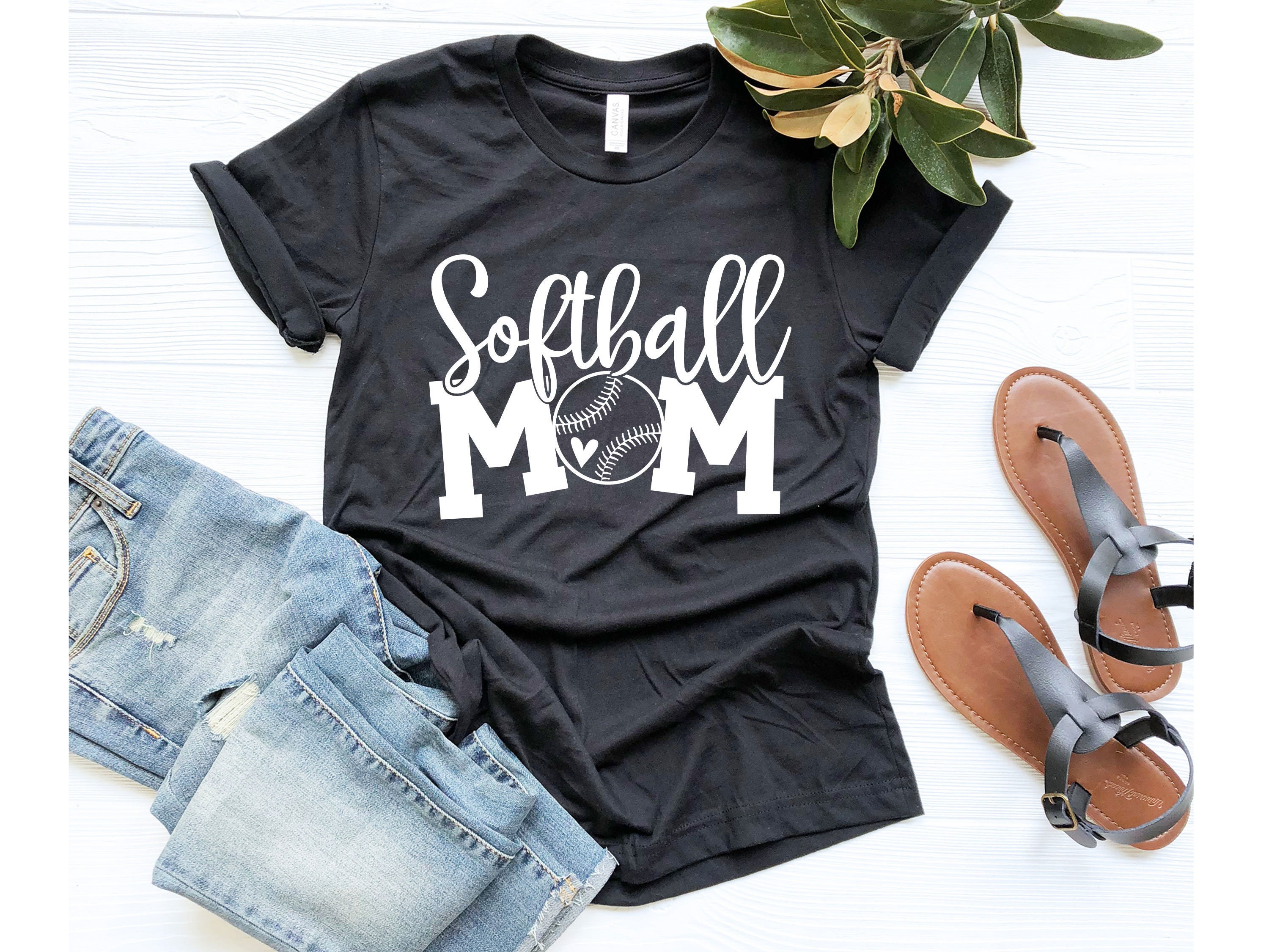 Softball Mom Shirt, Sports Mom Shirt, Trendy Mom Shirt, Softball Gifts ...