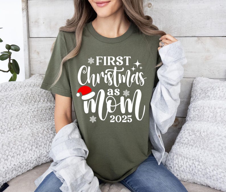 My First Christmas Shirt, Baby First Christmas Shirt, Mom and Dad First ...