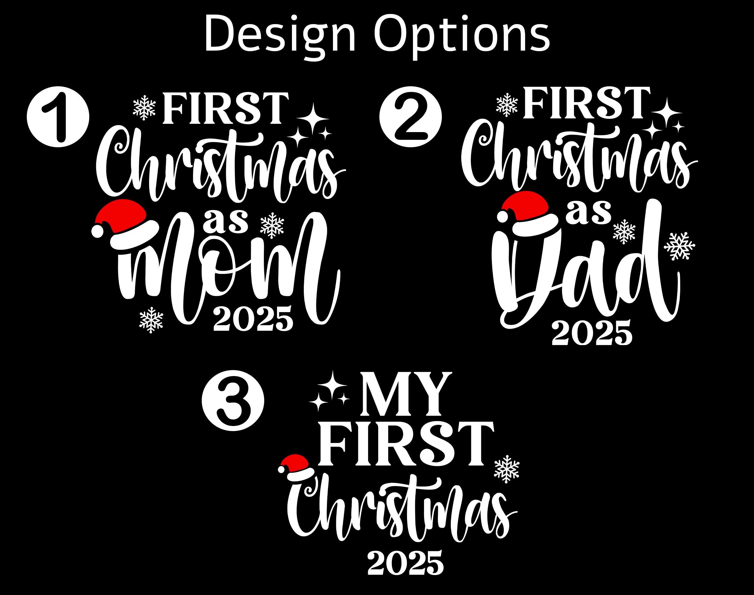 My First Christmas Shirt, Baby First Christmas Shirt, Mom and Dad First ...