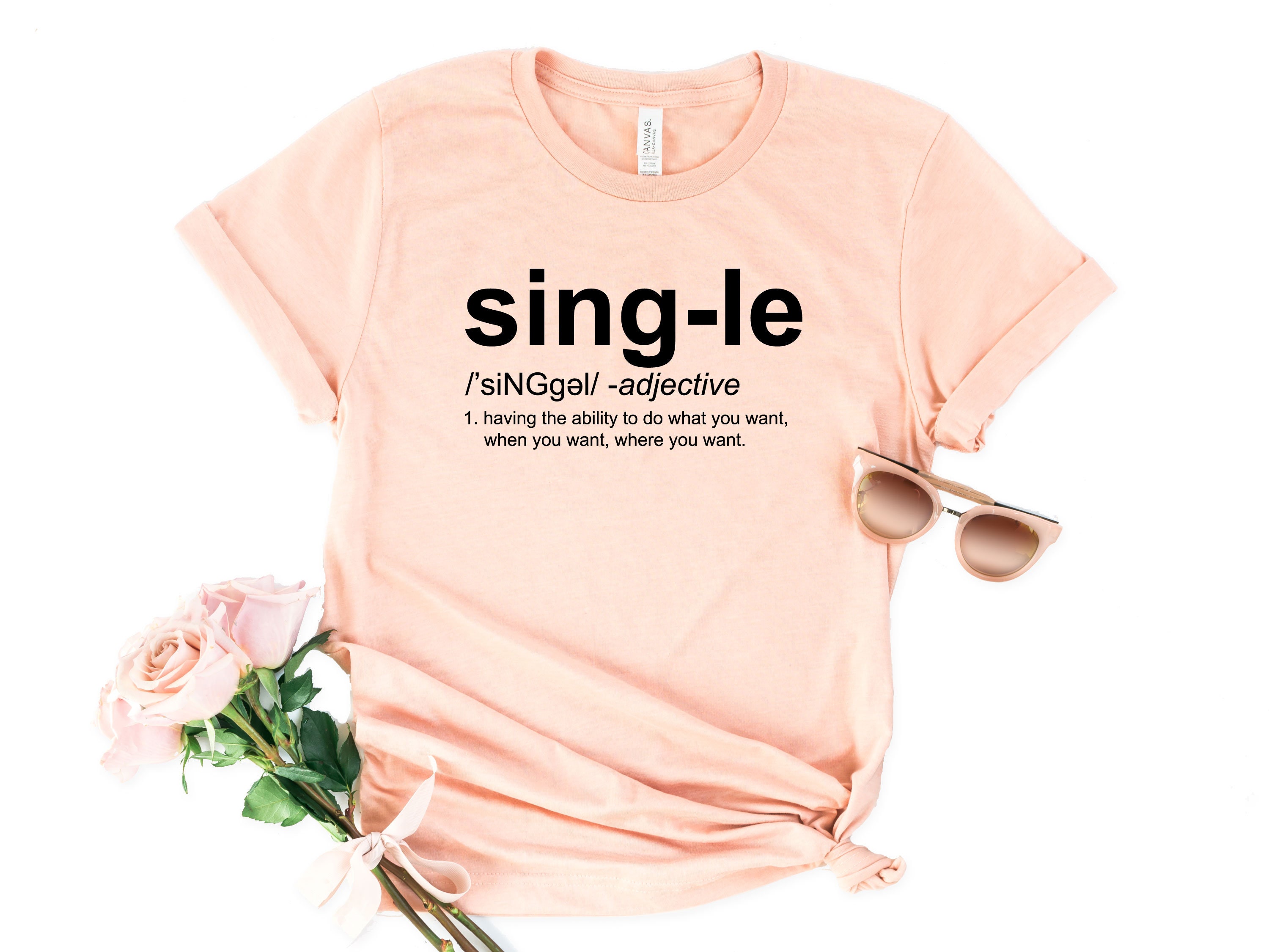 Single Definition Shirt Funny Definition Shirts Valentines | Etsy