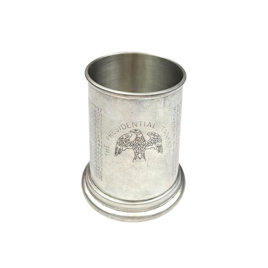 Vintage Pewter Tankard Presidents History Mug Engraved Viners Sheffield ...