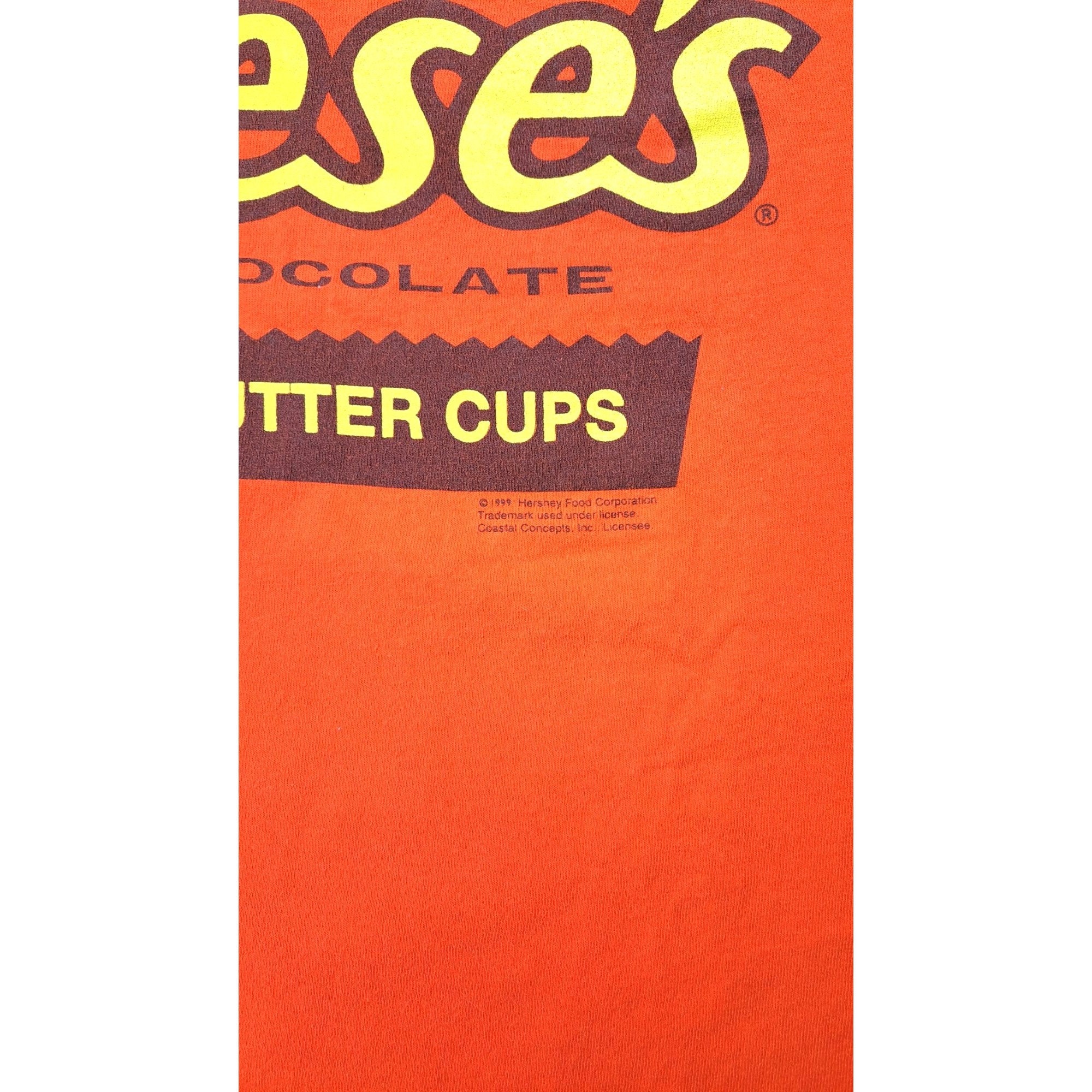 Vintage Reese’s Peanut Butter Cup T-shirt Men XL Orange Gildan Hershey ...