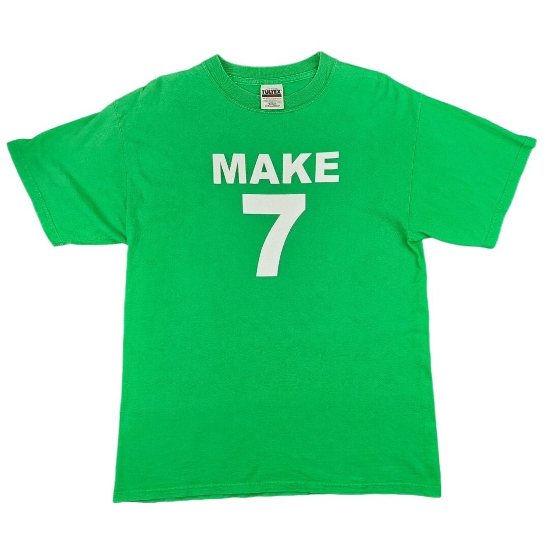 Vintage 7up T-shirt Make 7 up Yours Men Medium Green Soda Snack Tultex ...
