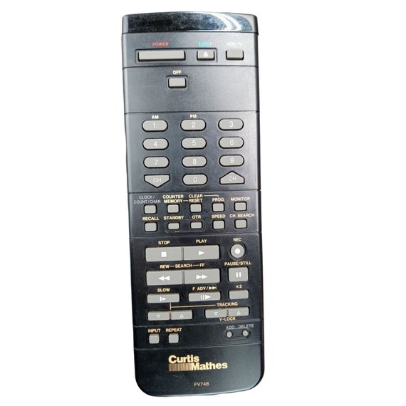 Curtis Mathes VCR Remote Control FV748 OEM Wireless Tested | Etsy