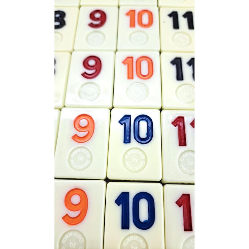 Vintage Rummikub Game Tiles Complete Set 1987 Pressman Ivory Crafts ...