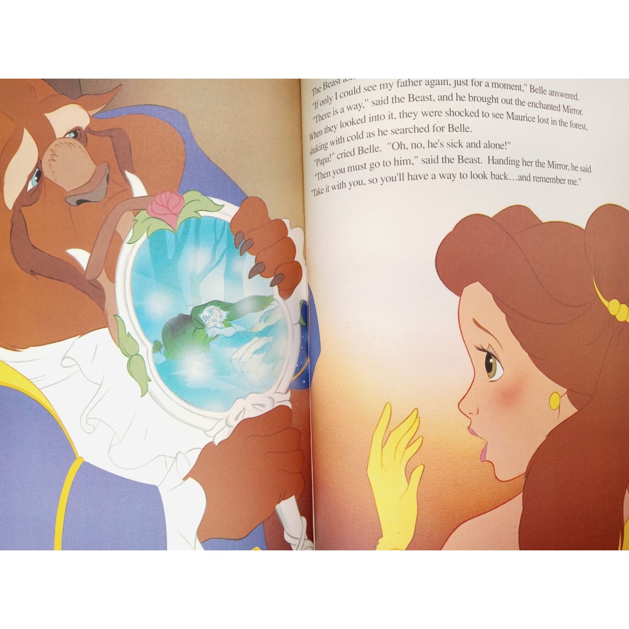 Vintage Disney Beauty and the Beast Hardcover Book 1991 Misprint Error ...
