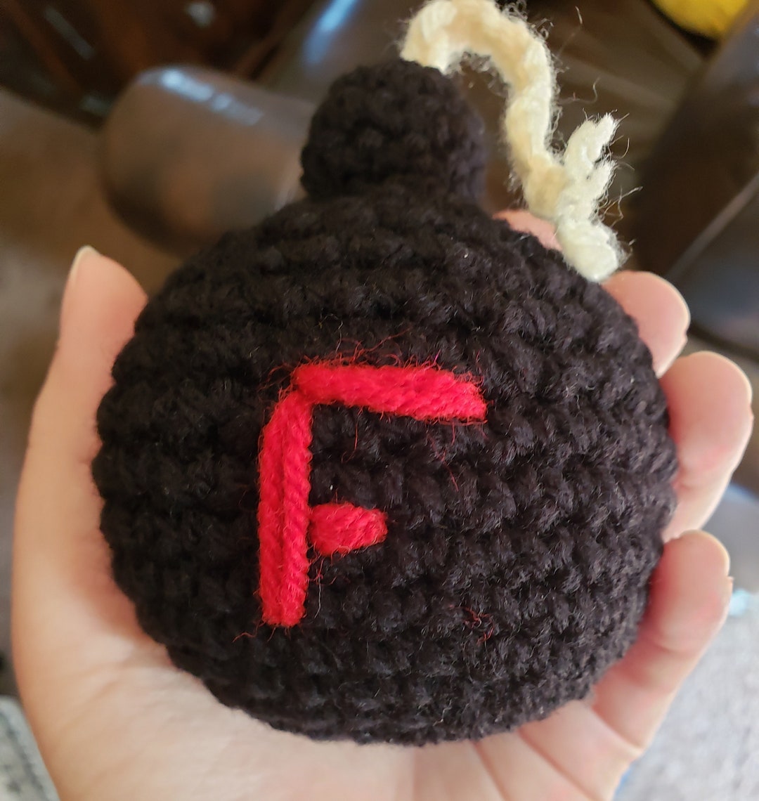 Crochet F Bomb - F Bomb - Stress Relief Toy - Crochet Toy - Gag Gift ...