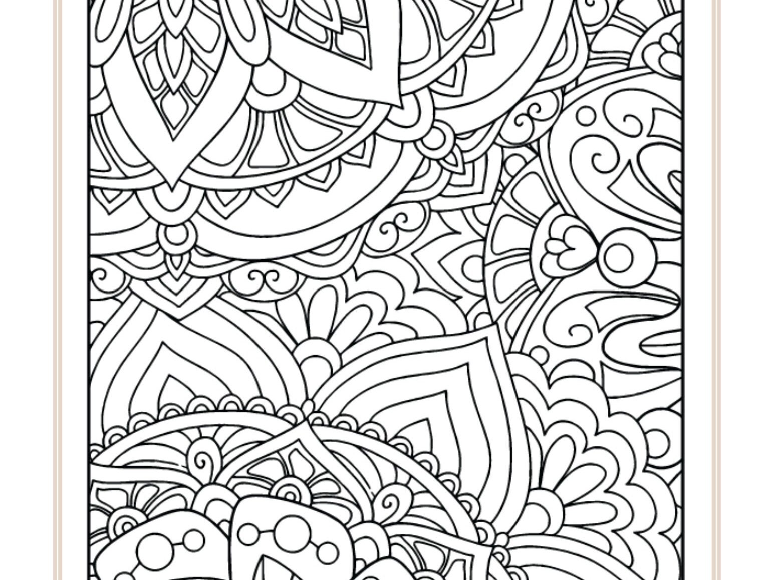 50 Pages Boho Coloring Book PDF Adult Mandala Coloring Book Printable ...