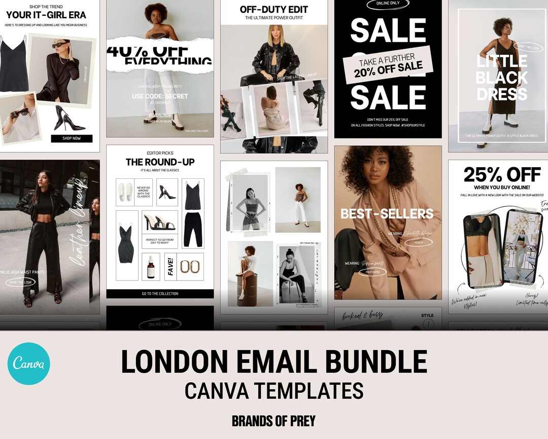 Editable Email Templates Email Marketing Product Marketing - Etsy