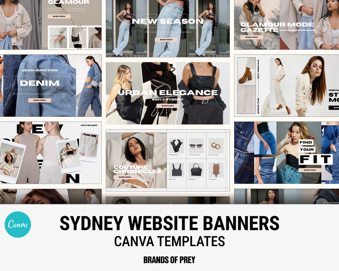 Editable Website Banners Shopify Banner Fashion Web Banner DIY Website ...