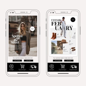 Editable Email Templates Email Marketing Product Marketing - Etsy