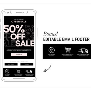 Editable Sale Email Templates | Email Marketing | Product Marketing ...