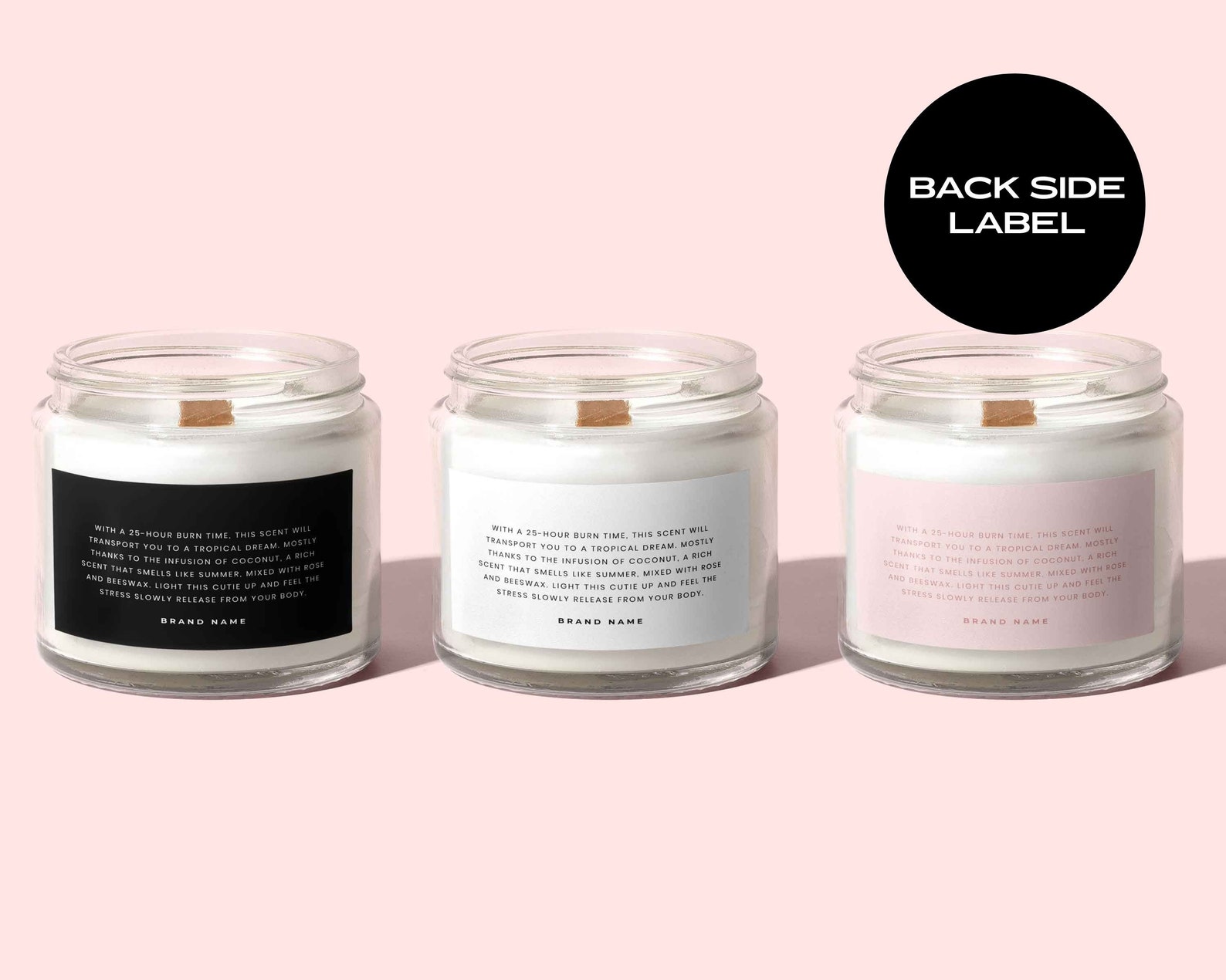 EDITABLE Candle Label Candle Labels Candle Label Design | Etsy