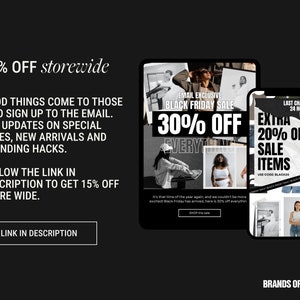 Editable Sale Launch Email Templates | Email Marketing | Product ...