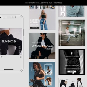 EDITABLE Fashion Instagram Template Instagram Fashion Templates Fashion ...