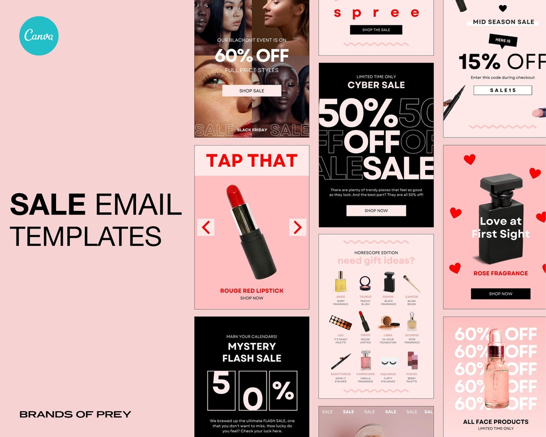 Editable Sale Email Templates Email Marketing Product - Etsy