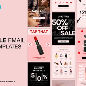 Editable Sale Email Templates Email Marketing Product - Etsy
