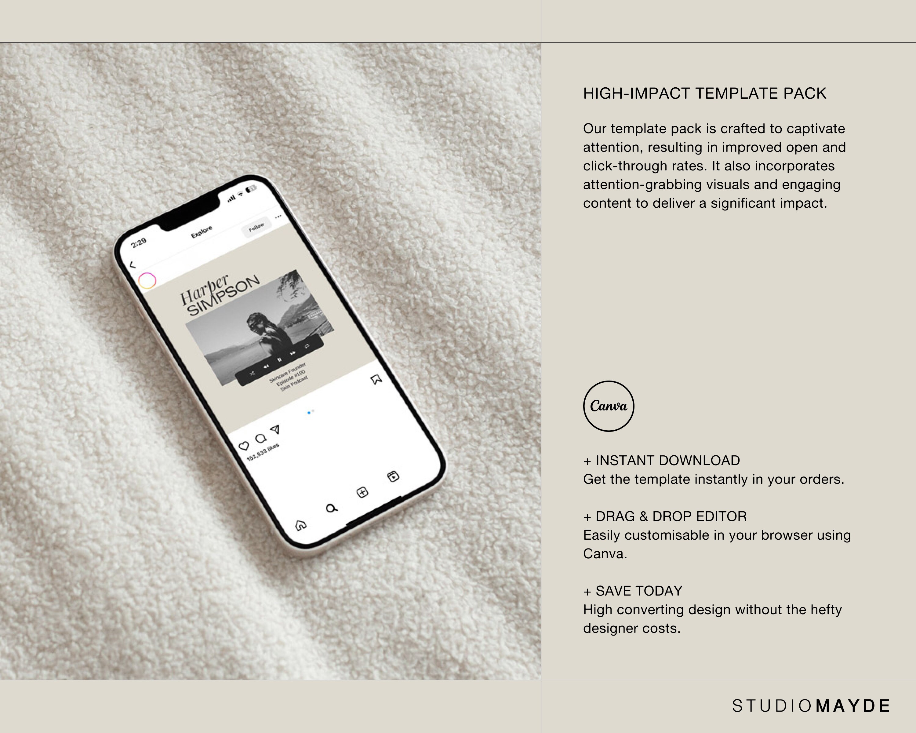 Instagram Template | Instagram Templates | Instagram Stories | Beauty ...