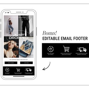 Editable Email Templates Email Marketing Product Marketing - Etsy