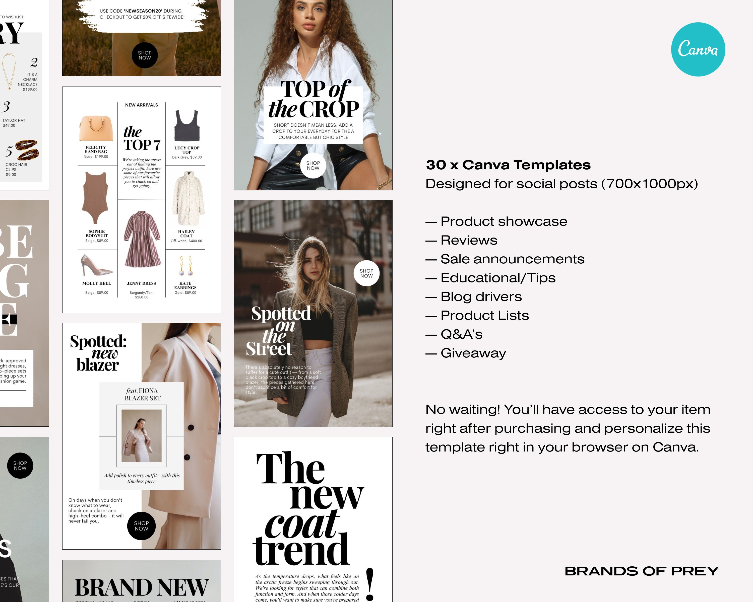 Editable Email Templates Email Marketing Product Marketing - Etsy