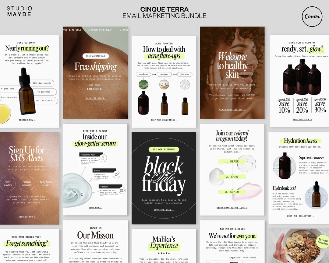 Editable Email Templates | Email Marketing | Product Marketing Email ...