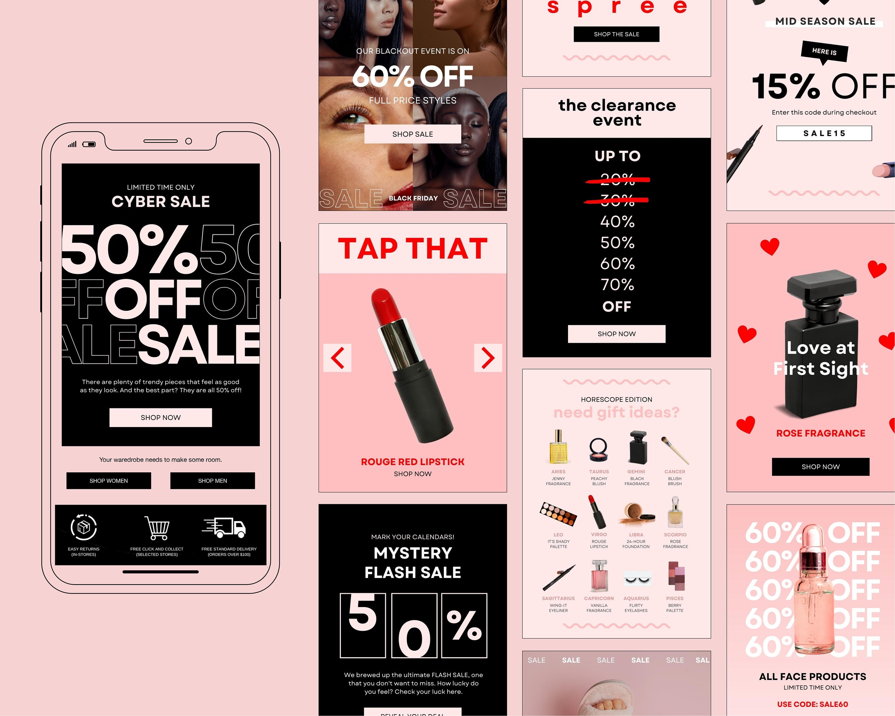 Editable Sale Email Templates Email Marketing Product - Etsy