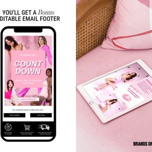 Editable Email Templates Pink Email Marketing Product Marketing Email ...