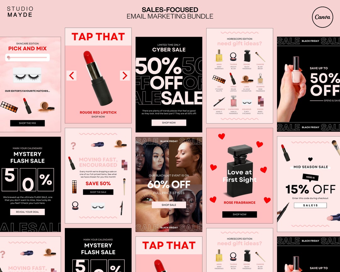 Editable Sale Email Templates | Email Marketing | Product Marketing ...