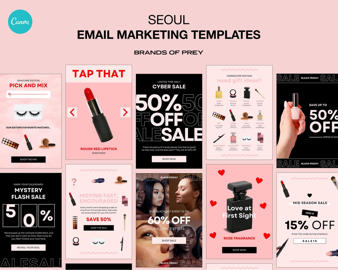 Editable Sale Email Templates Email Marketing Product - Etsy