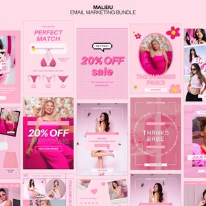 Editable Email Templates | Pink Email Marketing | Product Marketing ...