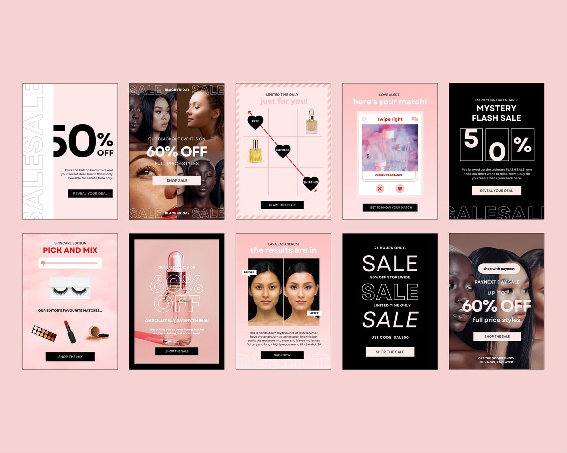 Editable Sale Email Templates Email Marketing Product - Etsy