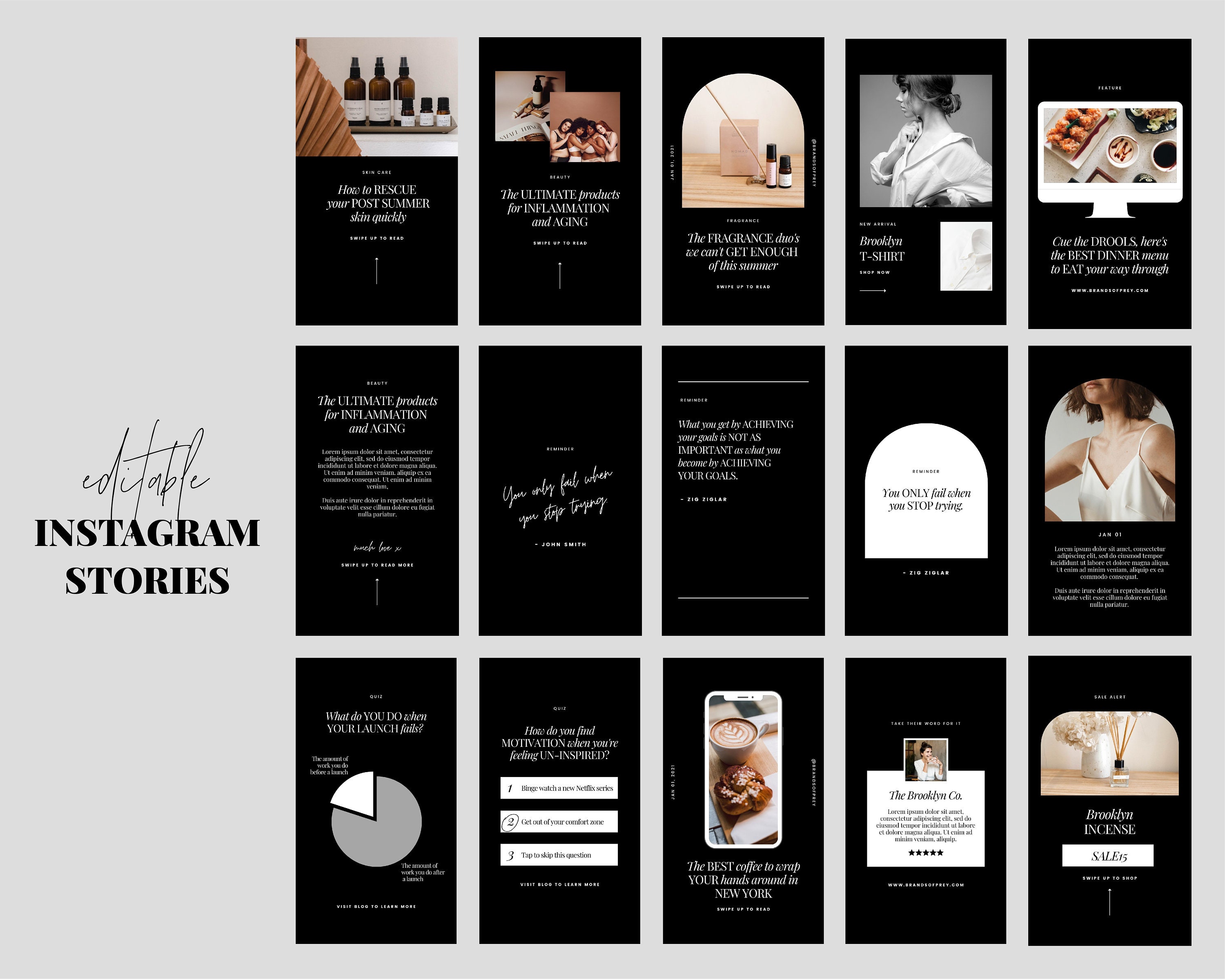 Instagram Template Instagram Templates Instagram Stories | Etsy