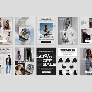 Editable Email Templates Email Marketing Product Marketing - Etsy