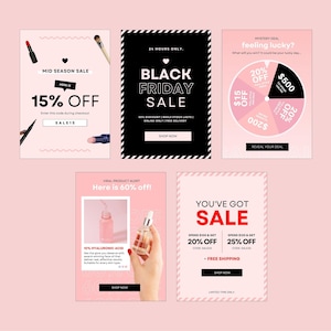 Editable Sale Email Templates | Email Marketing | Product Marketing ...
