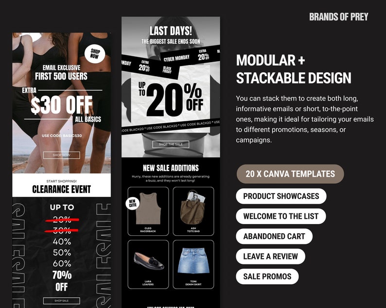 Editable Sale Launch Email Templates | Email Marketing | Product ...