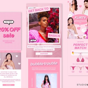 Editable Email Templates | Pink Email Marketing | Product Marketing ...