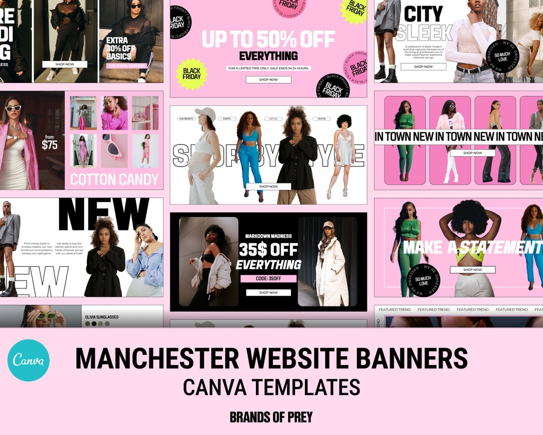 Editable Website Banners Shopify Banner Web Banner DIY Website Banner ...