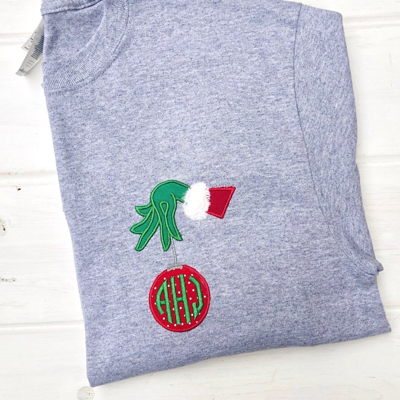 Grinch Applique - Etsy