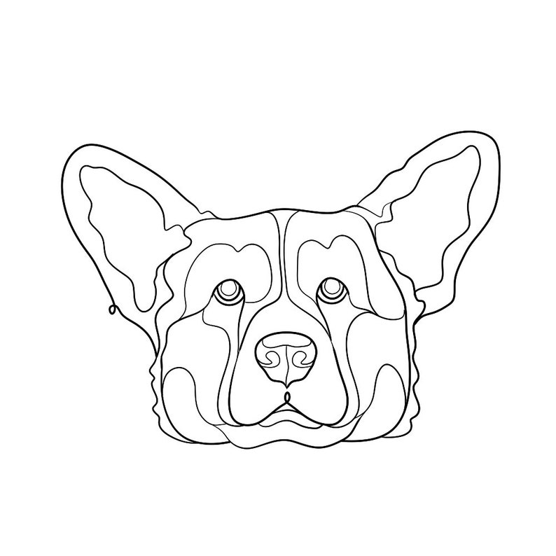 Custom PET LINEWORK PORTRAIT - Etsy