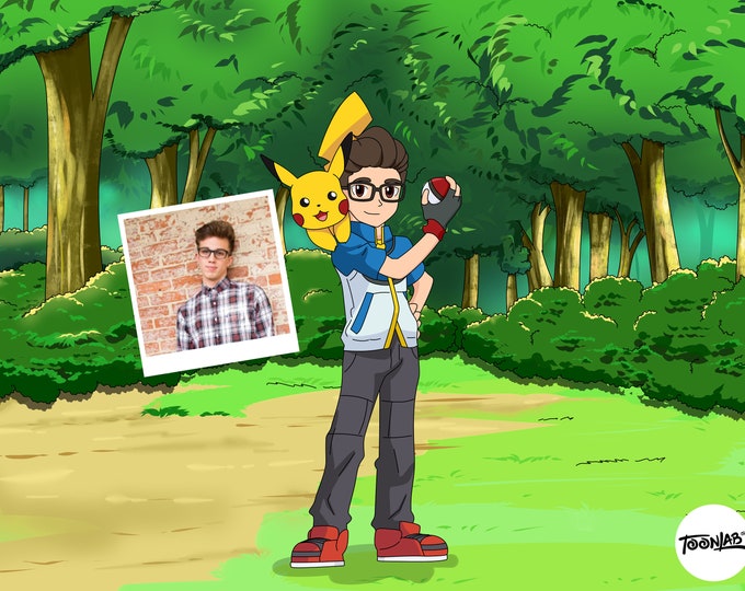 Custom POKEMON Character Portrait From Photo (DIGITAL COPY ...