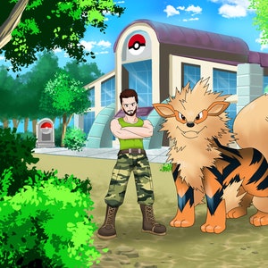 Custom POKEMON Character Portrait From Photo (DIGITAL COPY ...