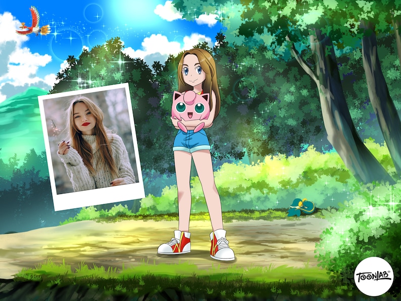 Custom POKEMON Character Portrait From Photo DIGITAL COPY - Etsy