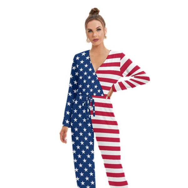 American Flag Jumpsuit - Etsy