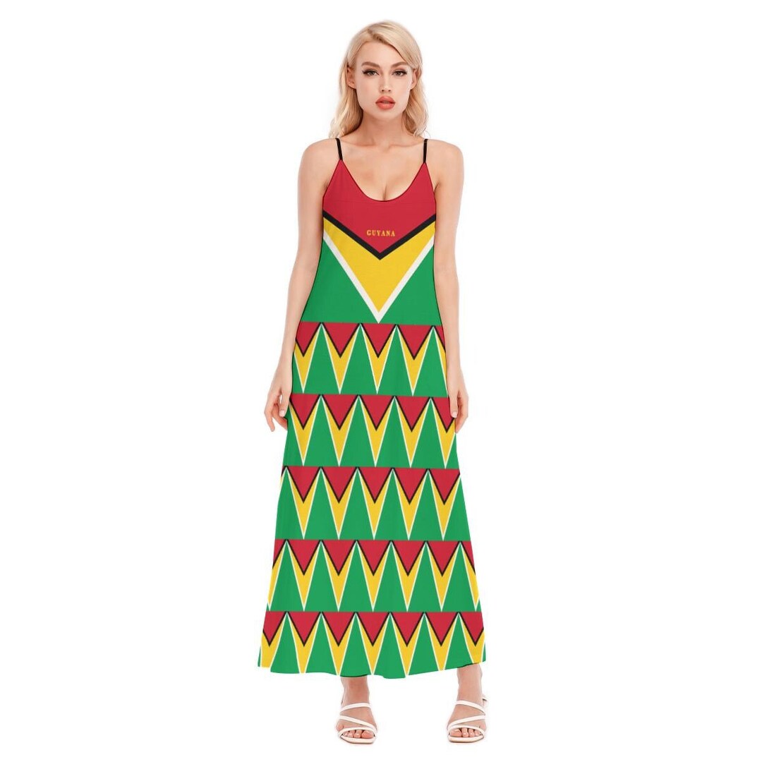 Guyana Dress, Women, Ladies, Teens, Girls, Guyanese, Gifts, Flag, Print ...
